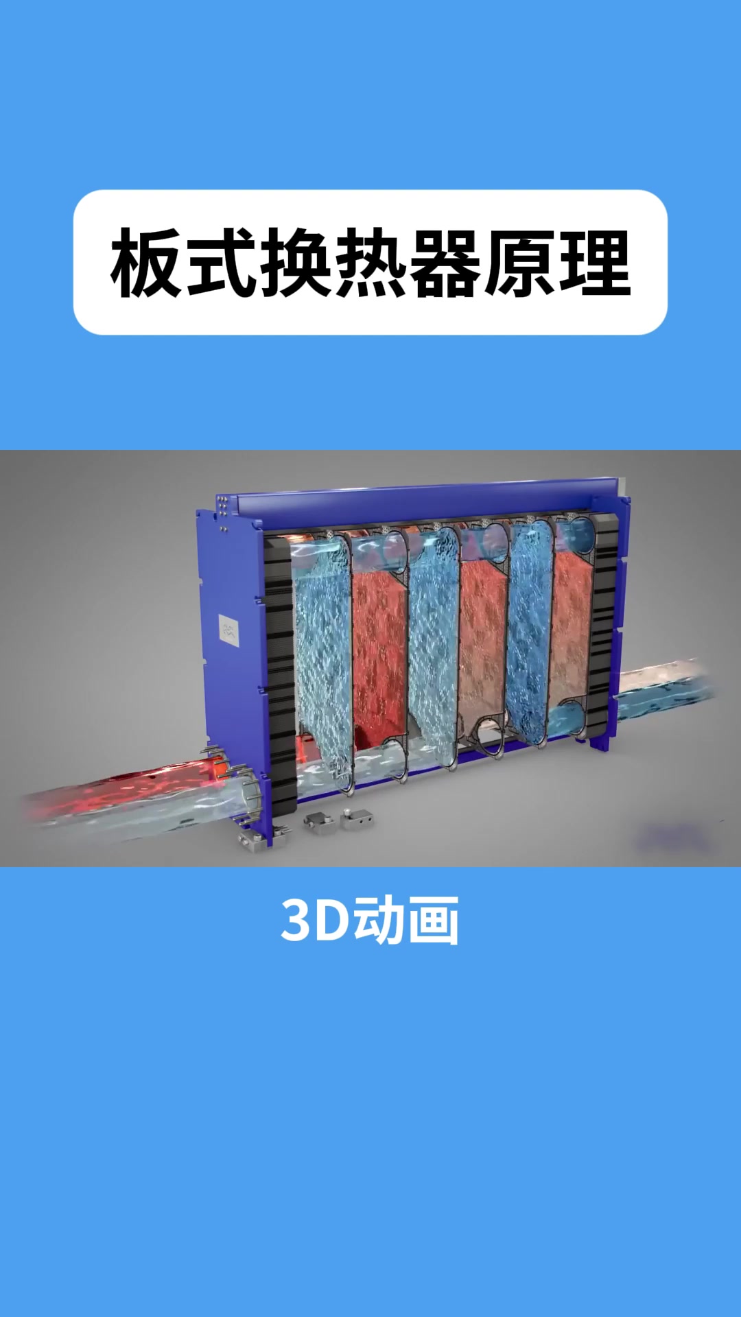 板式换热器原理#换热器 #换热器厂家 #机械 #科普
