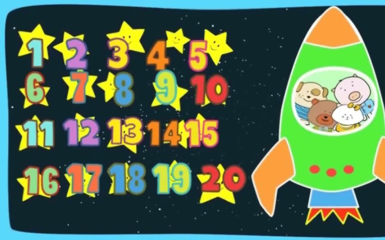 《Number Song》英语数数1-20 中英字幕 少儿启蒙教育