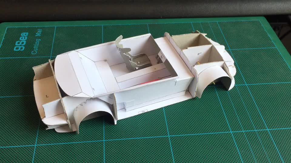 纸模型宝马m3-内饰1#模型#