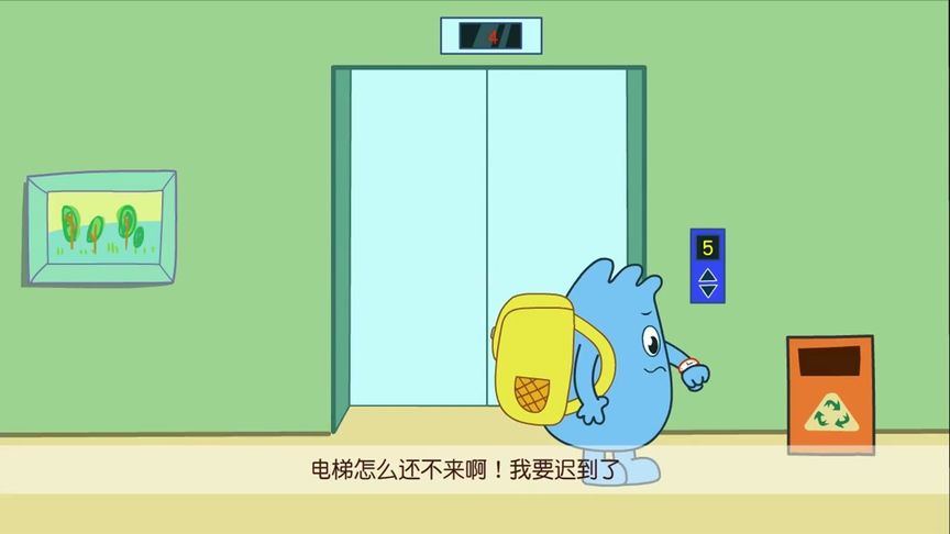 咕力咕力:文明使用电梯