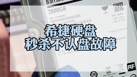 揭秘希捷硬盘固件问题修复过程。