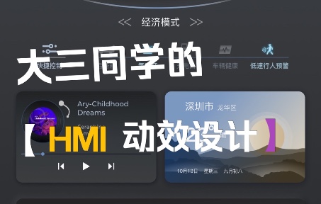 来看看大三同学的车载HMI设计,长什么样?