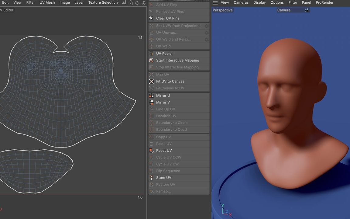 【Cinema 4D S22中手动展开UV教程】【C4D教程】【C4D中级教程...