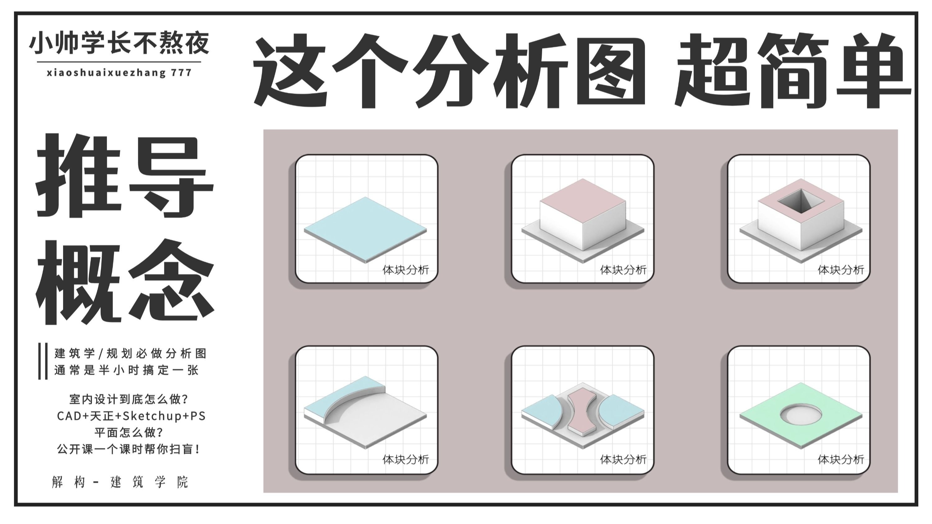 【马上就能学会的分析图】推导/概念分析图!非常的占版面~好做!