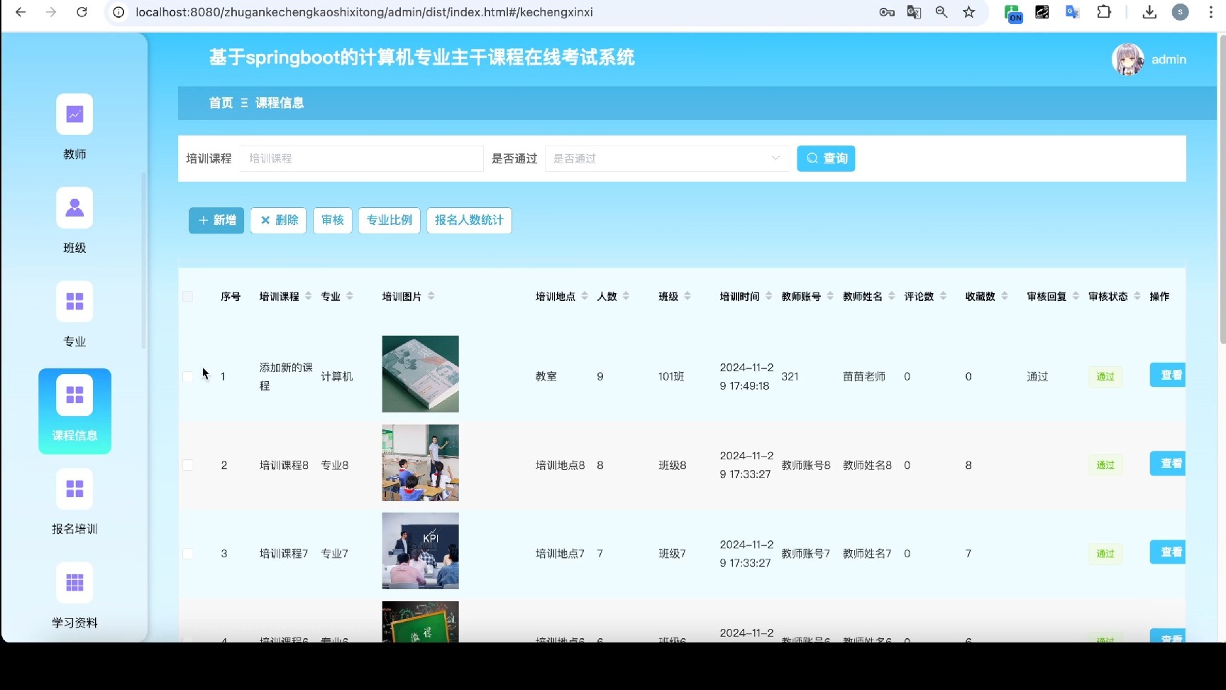 基于springboot的计算机专业主干课程在线考试系统的设计与实现(源码...