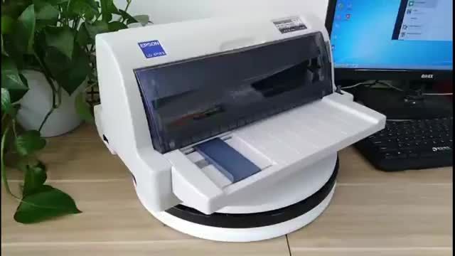 爱普生LQ-615KII针式打印机后进纸三联单打印操作视频#针式打印机