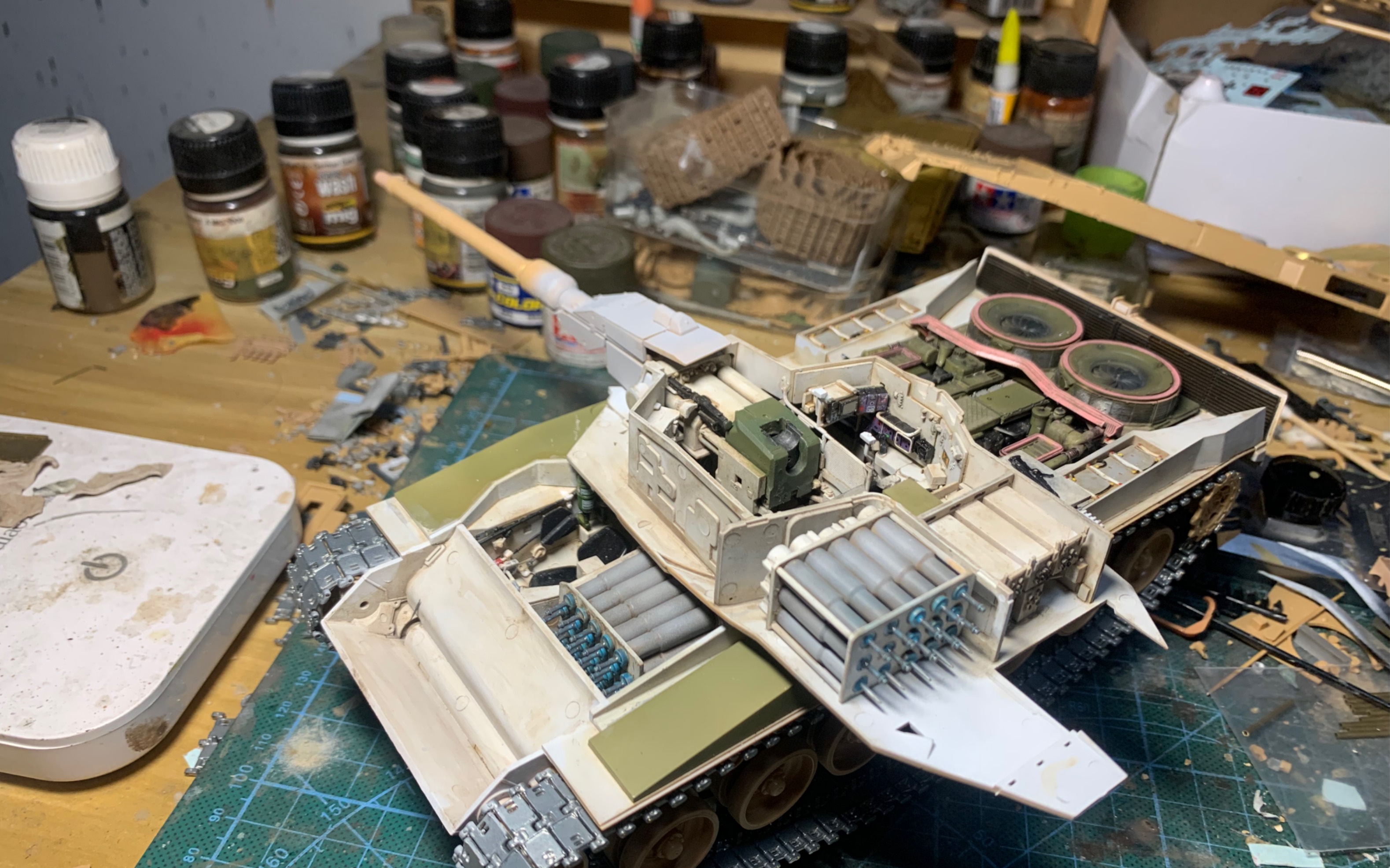 麦田5066 全内构豹2a6 模型制作 进度记录