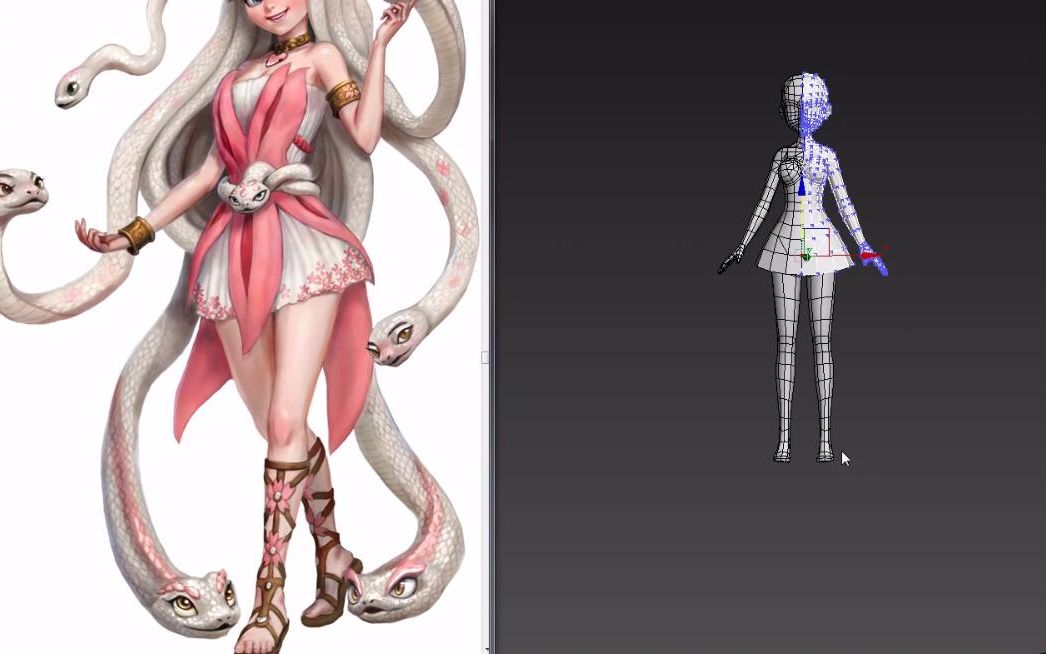 3Dmax --大长腿美杜莎