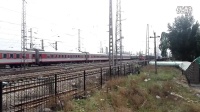 HXD3C牵引 K731次大同一广州东一路鸣笛高速通过交汇DF4BK牵引 ...