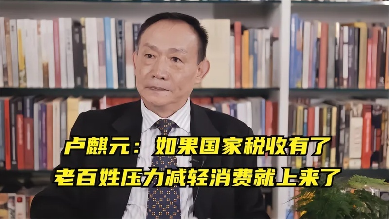 卢麒元:如果国家税收有了,老百姓压力减轻消费就上来了