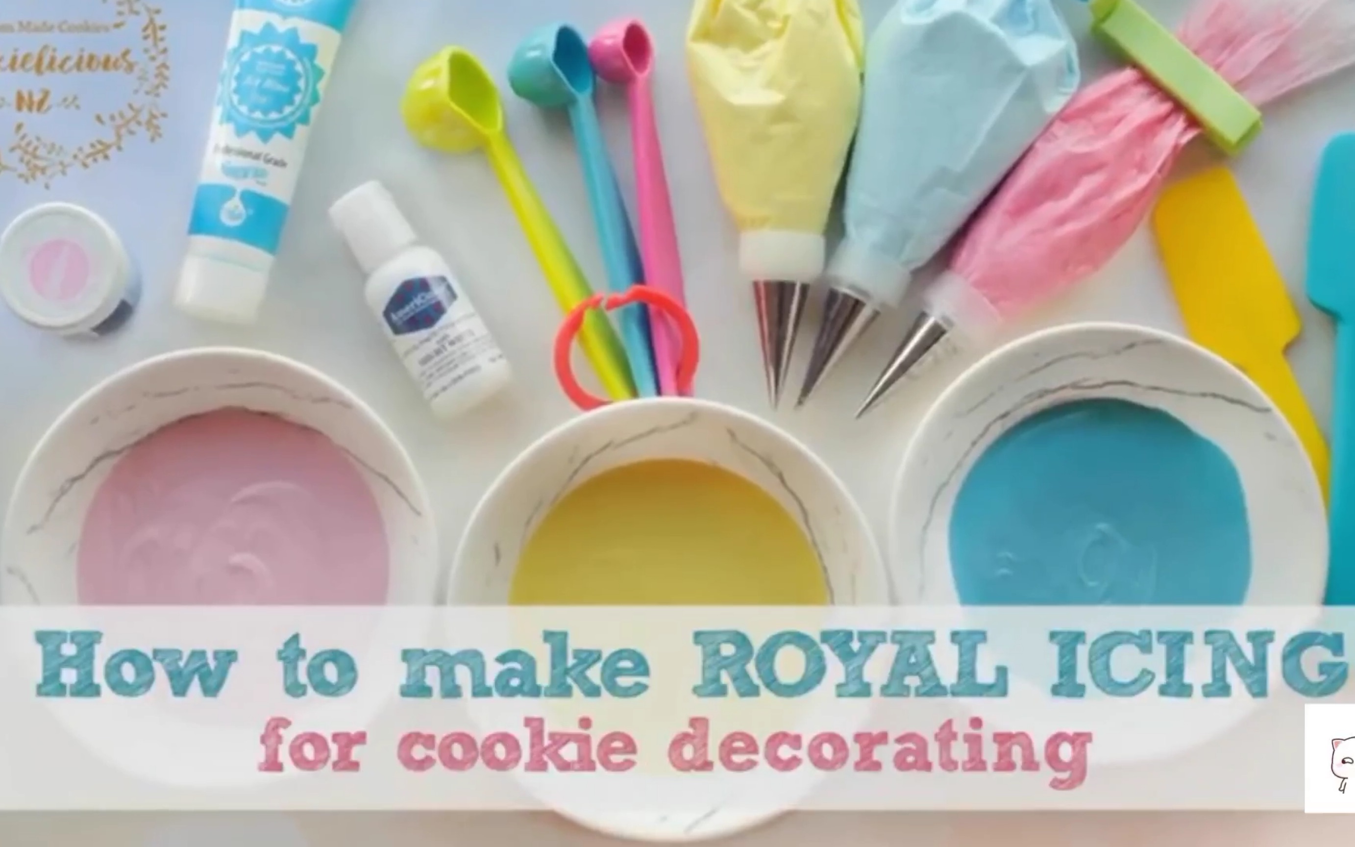 【糖霜饼干入门】royal icing蛋白糖霜,用它装点你的饼干吧!~