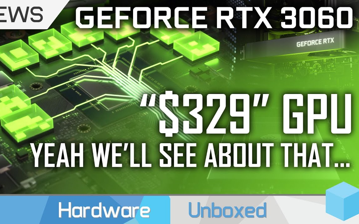 关于2100元的RTX3060及RTX30系显卡,我们的想法(中英字幕)