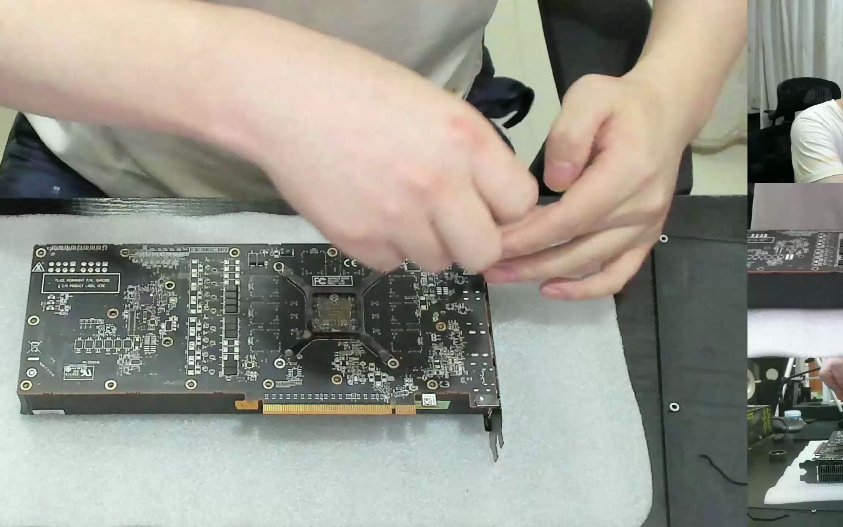 公版RX5700XT涡轮散热显卡改造升级50周年super版-焊电容-换没差...