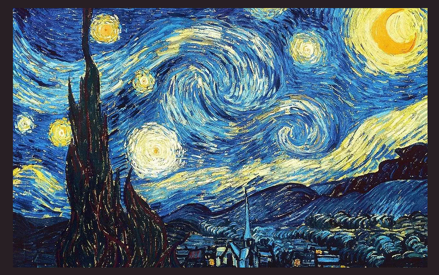 【像素画】梵高《星月夜》
