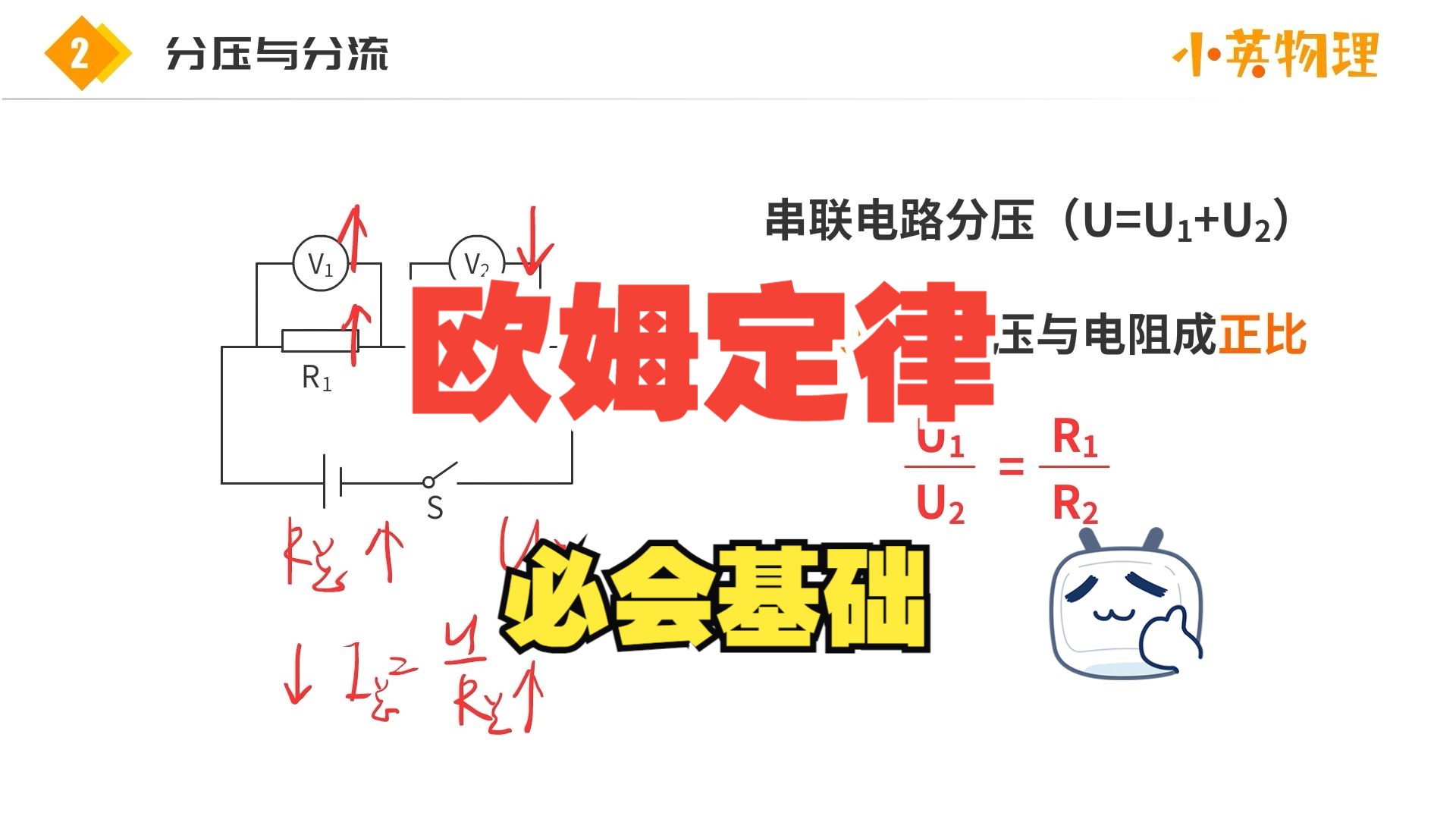 17.4-1 欧姆定律在串、并联电路中的应用(一)【小英物理合集 中考物理 ...