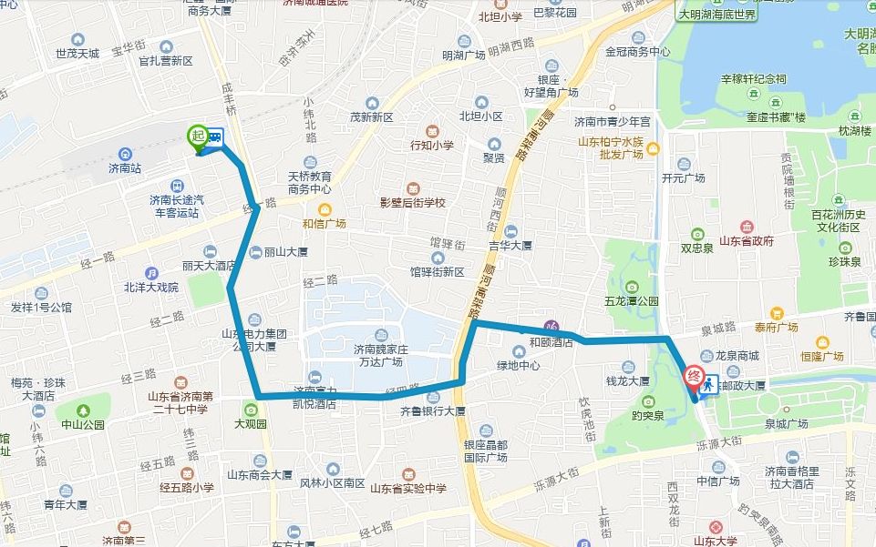【中二病でも恋がしたい!戀 】济南K51公交火车站→趵突泉段左侧向...