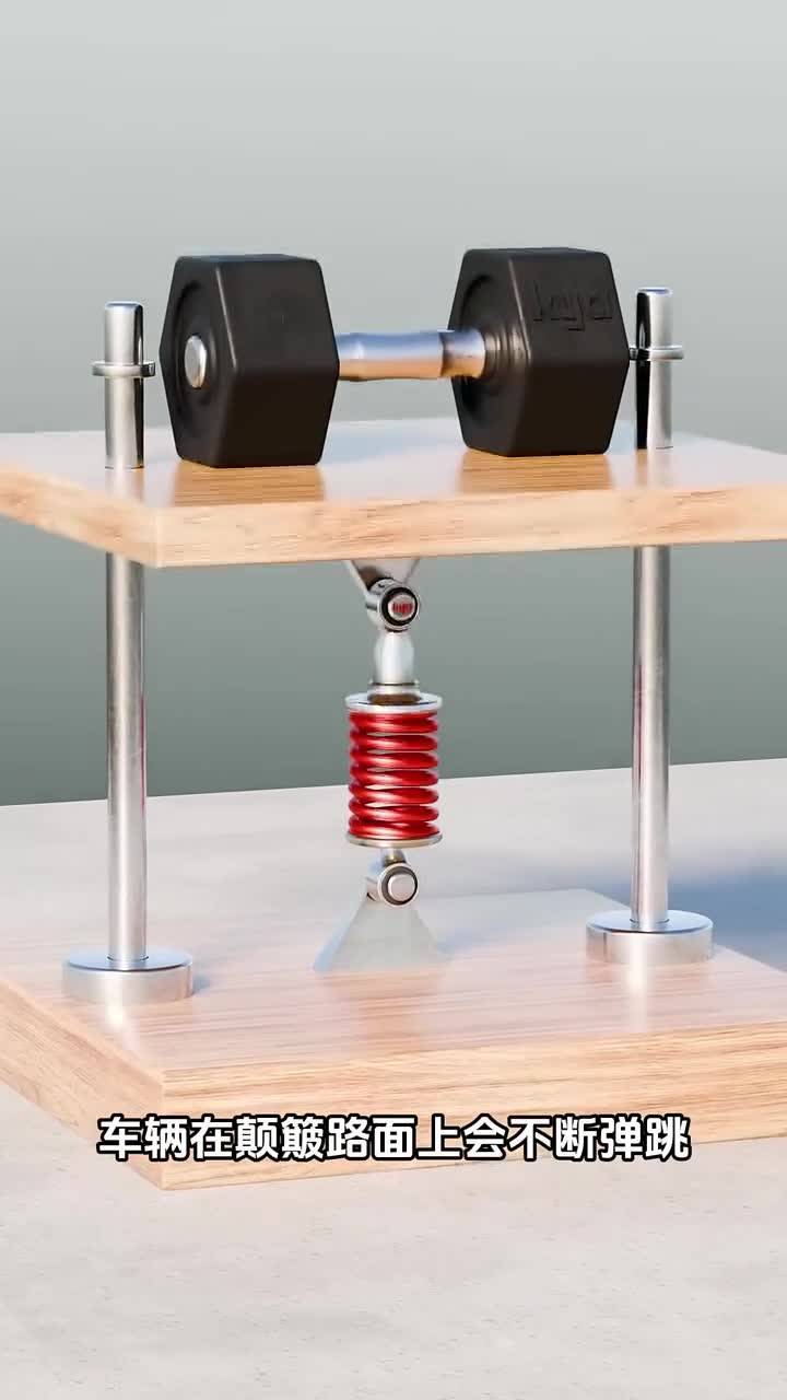 科技:悬架系统的弹簧与减震器原理 #机械