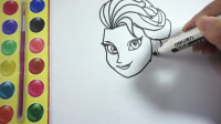 一起学画画冰雪公主艾莎