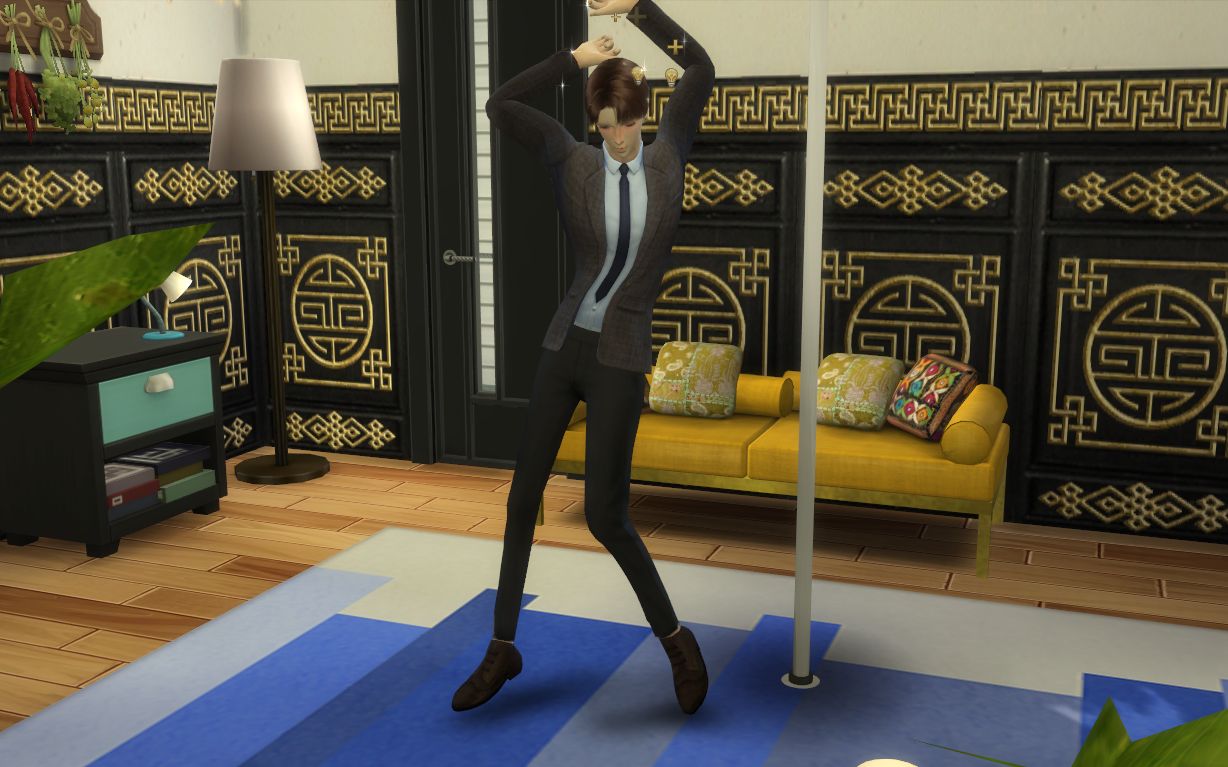 【模拟人生4】西装诱惑钢管舞~