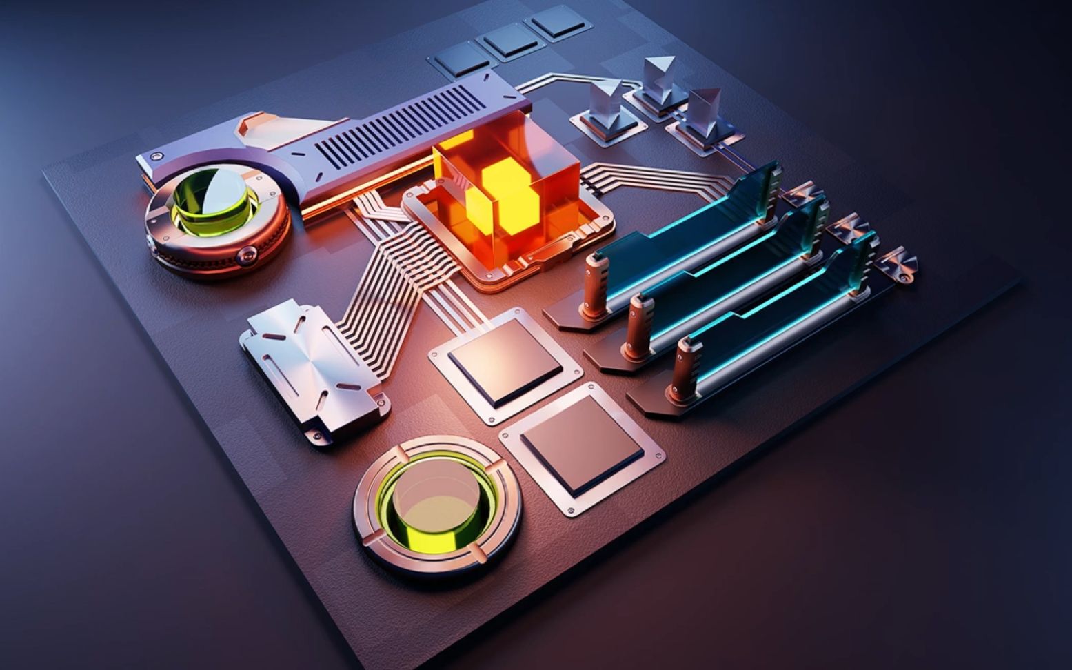 【Blender教程】计算机电路板制作过程
