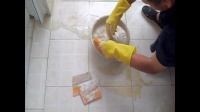 宅居仕 卫生间地板砖堵漏剂施工视频