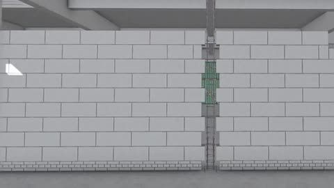 二次结构三维可视化技术交底!#施工动画 #工程建设 #施工现场
