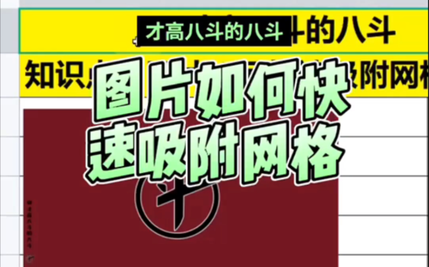 在WPS中图片如何快速吸附网格?
