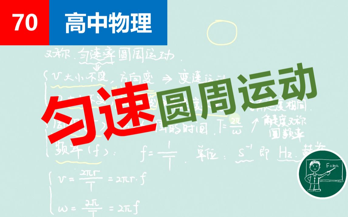 【高中物理】70匀速圆周运动