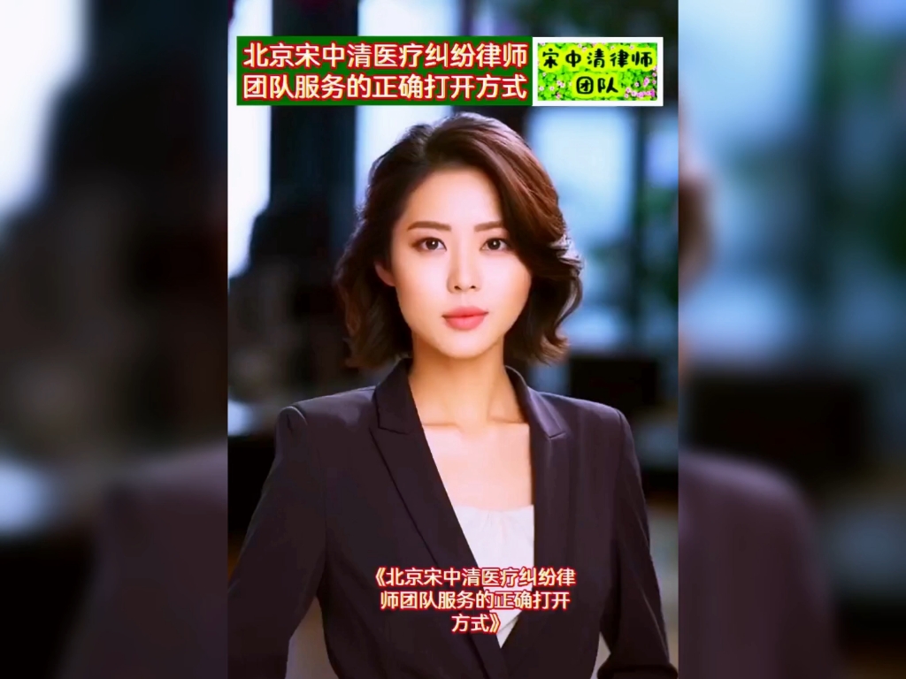北京宋中清医疗纠纷律师团队服务的正确打开方式
