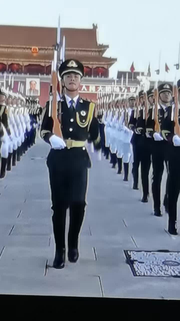 #上热门 天安门升旗仪式