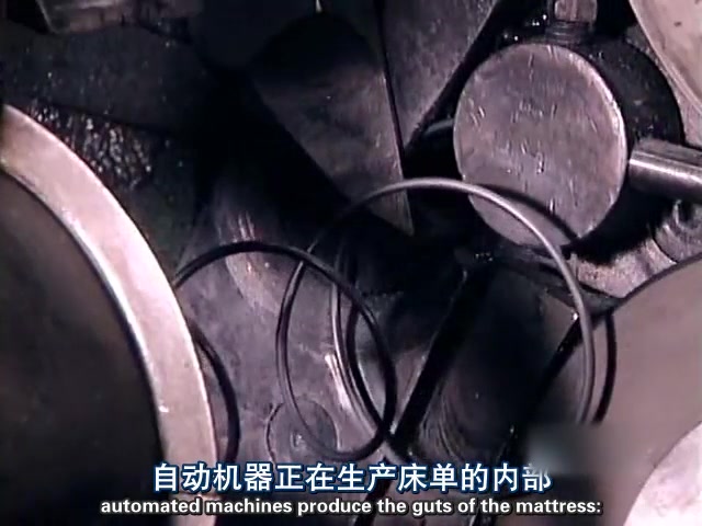席梦思床垫的制造全过程 包括里面弹簧的制作过程(字幕版)
