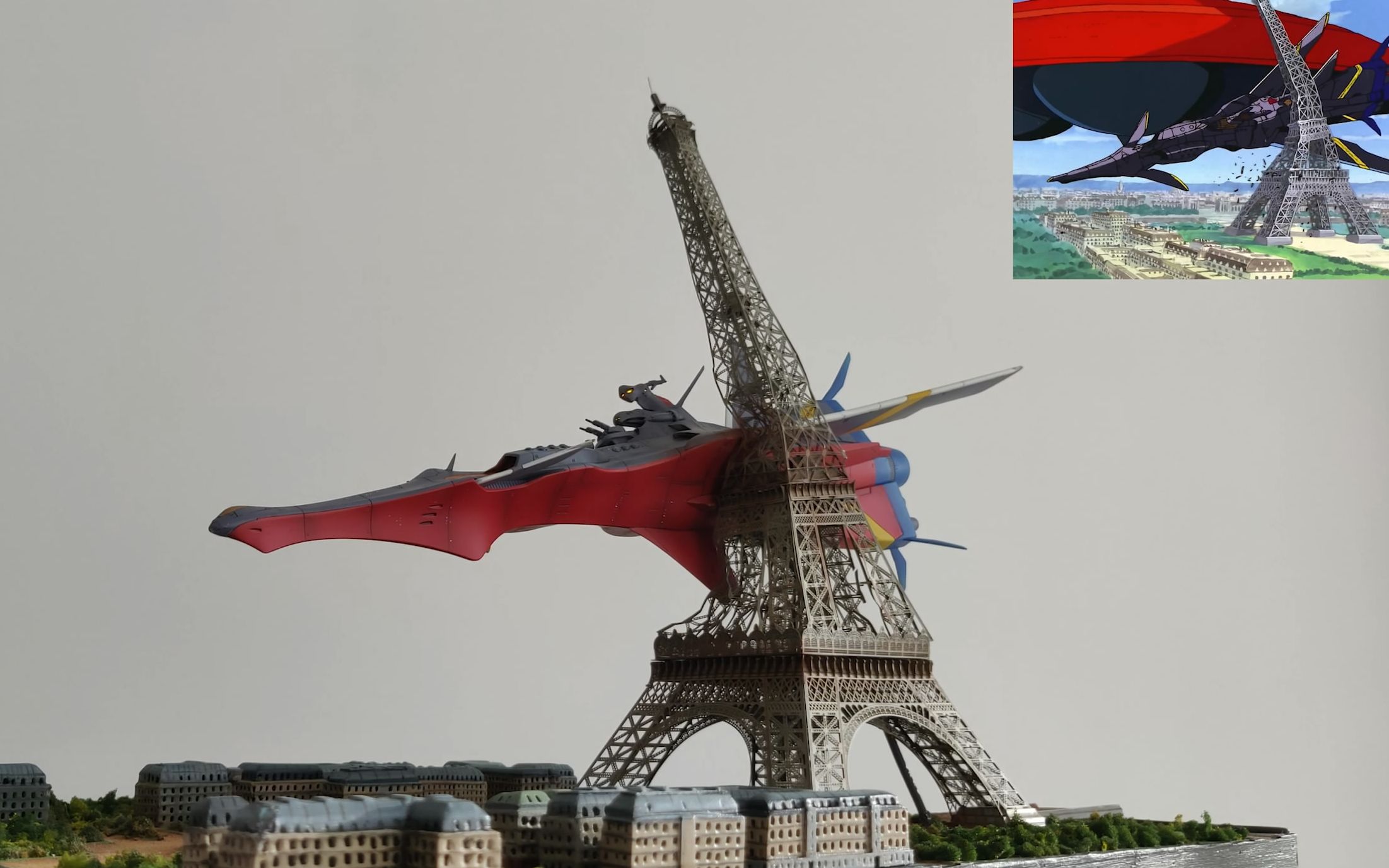 万能战舰新鹦鹉螺号VS红色诺亚 1/1000模型 AMV