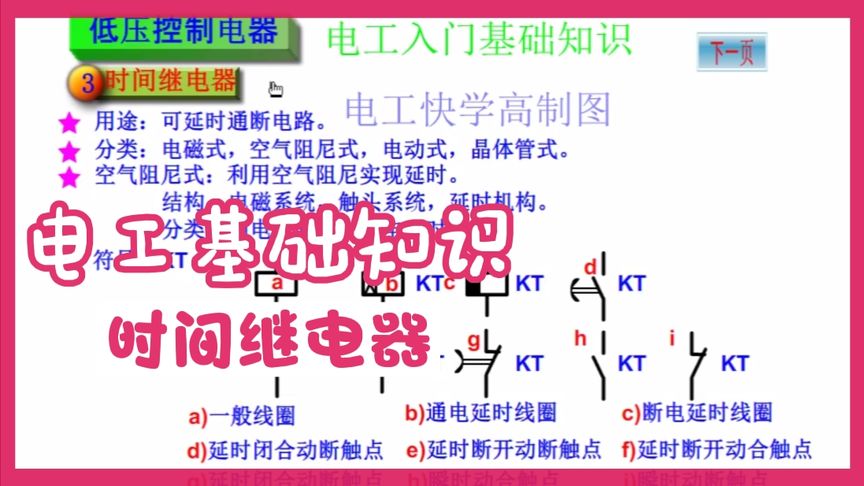 时间继电器的原理和应用