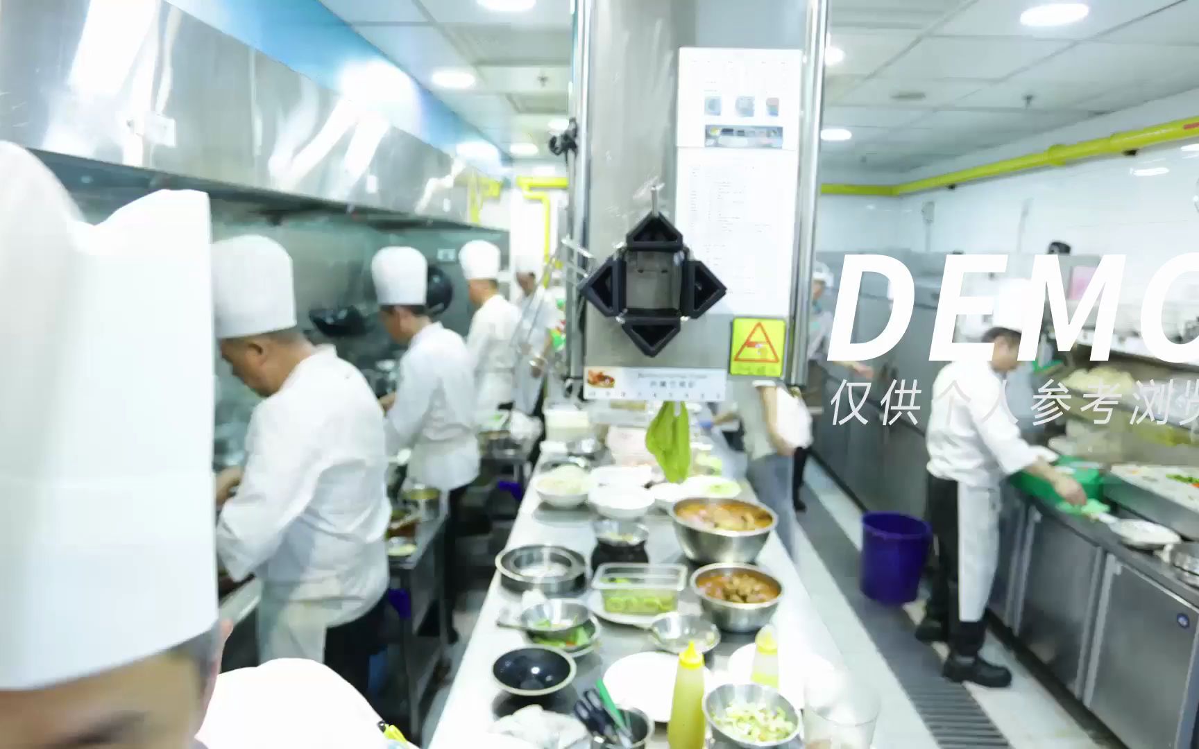 厨房 后厨 厨师 酒店 餐厅 美食 延时 炒菜 忙碌 繁忙.