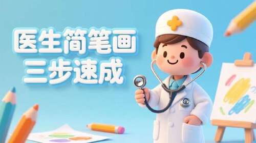 零基础秒变绘画达人!医生简笔画超详细步骤拆解
