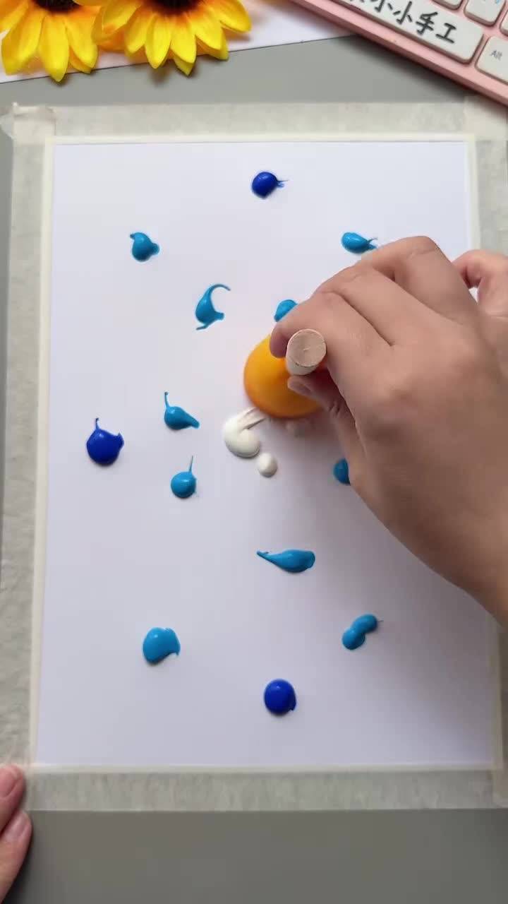 儿童创意画《海底世界》