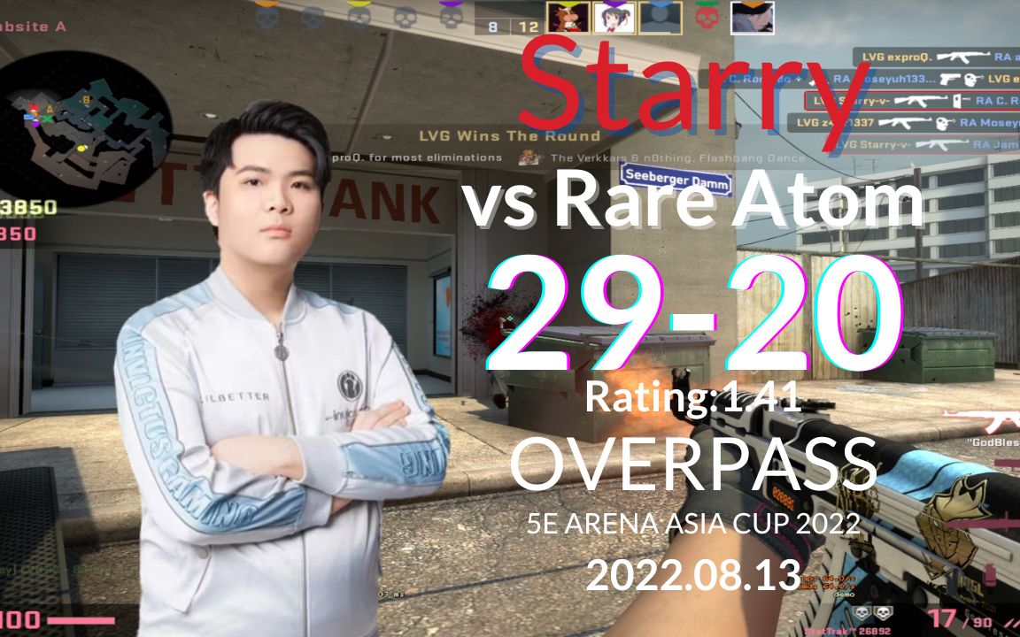 [4k] Starry (29-20) 对阵 RA (游乐园OVERPASS) @ BLAST亚预 2022....