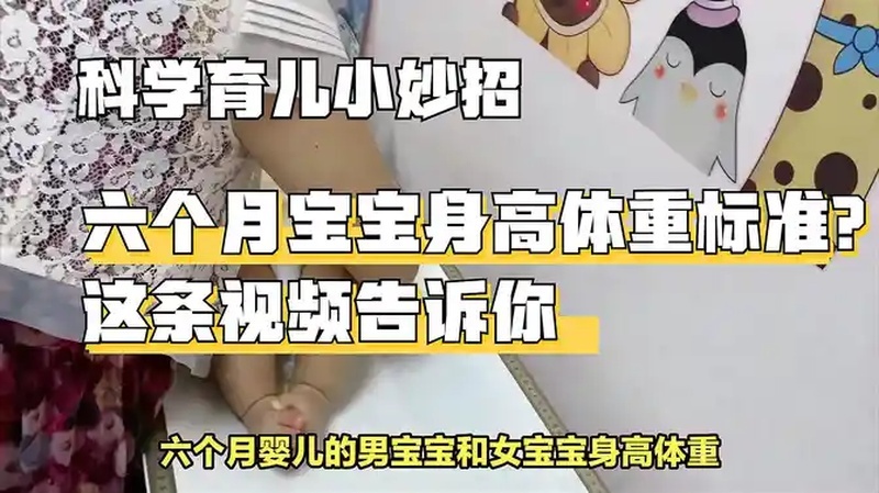 六个月宝宝身高体重标准?这条视频告诉你,分享科学育儿小妙招
