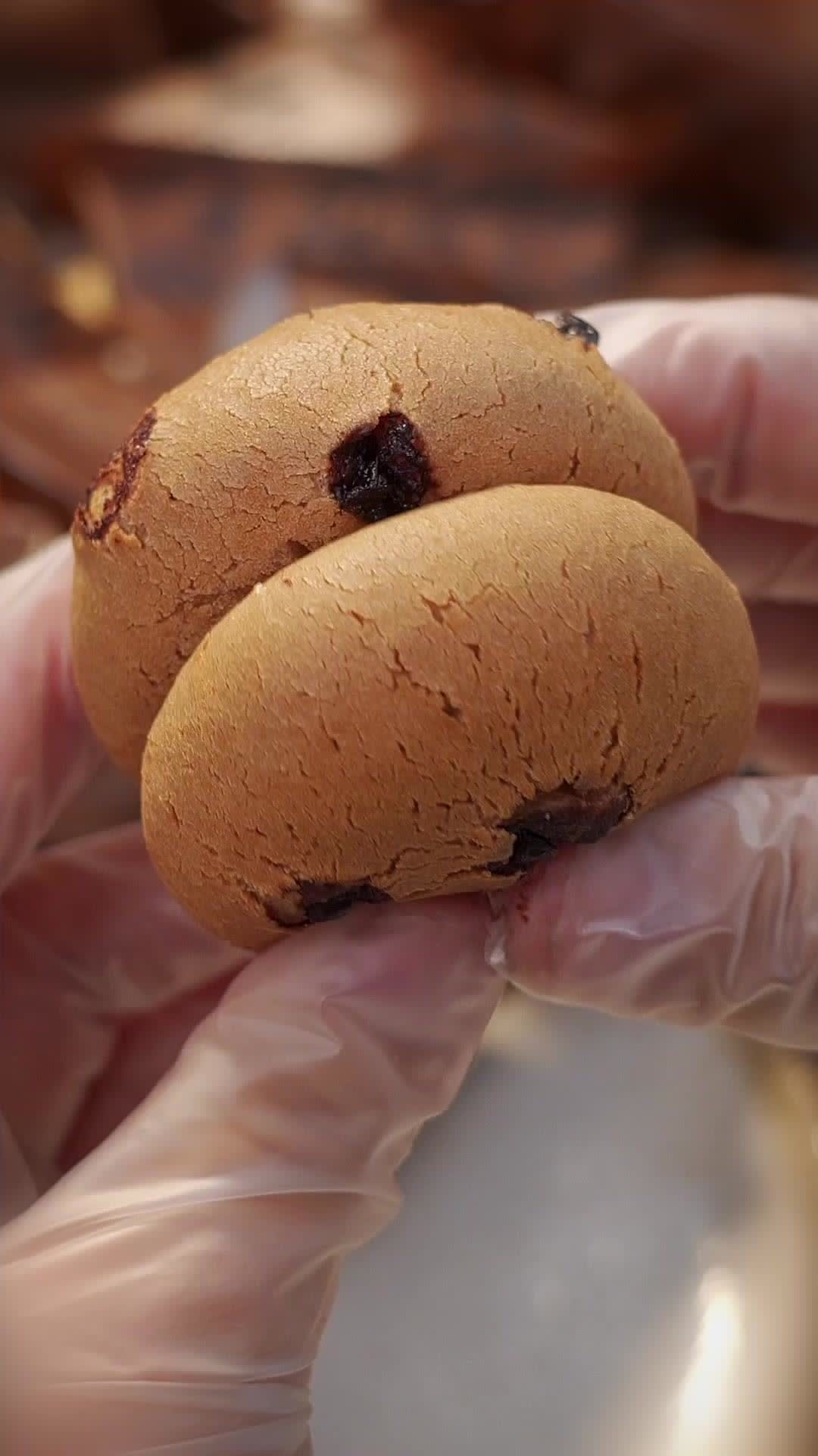 巧克力夹心的麻薯球面包,山姆同款,赶紧收了吧