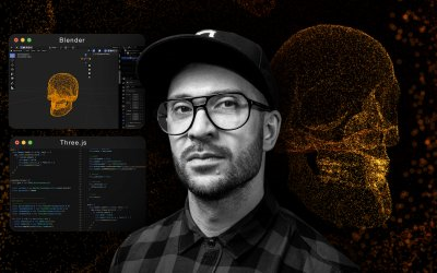 【Awwwards Academy 创意编码】基于 Blender 和 Three.js 制作3D...
