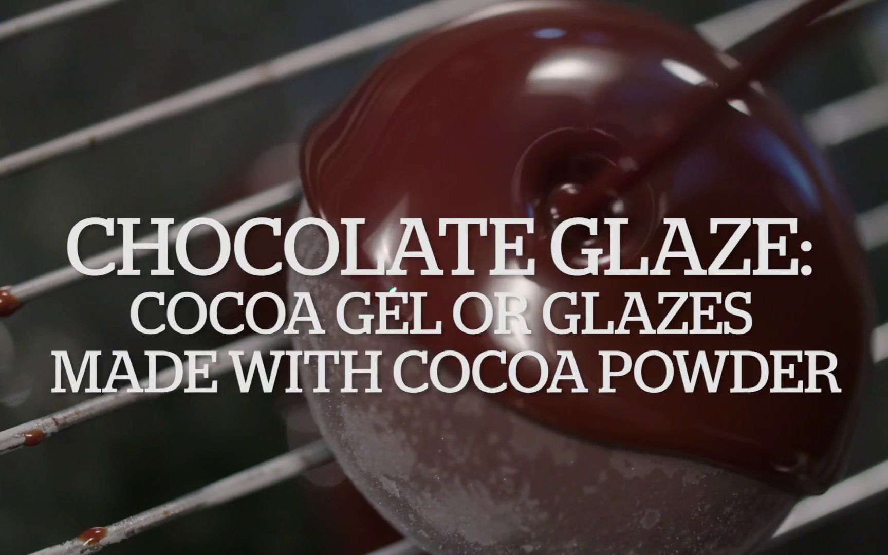 [中英双语字幕]如何在家使用可可粉制作简单好看的深色巧克力淋面酱 ...