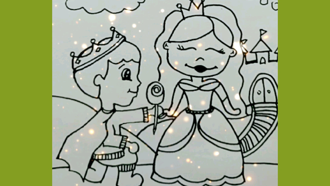 【简笔画】轻松学简笔画——童话故事里的帅气王子和漂亮公主