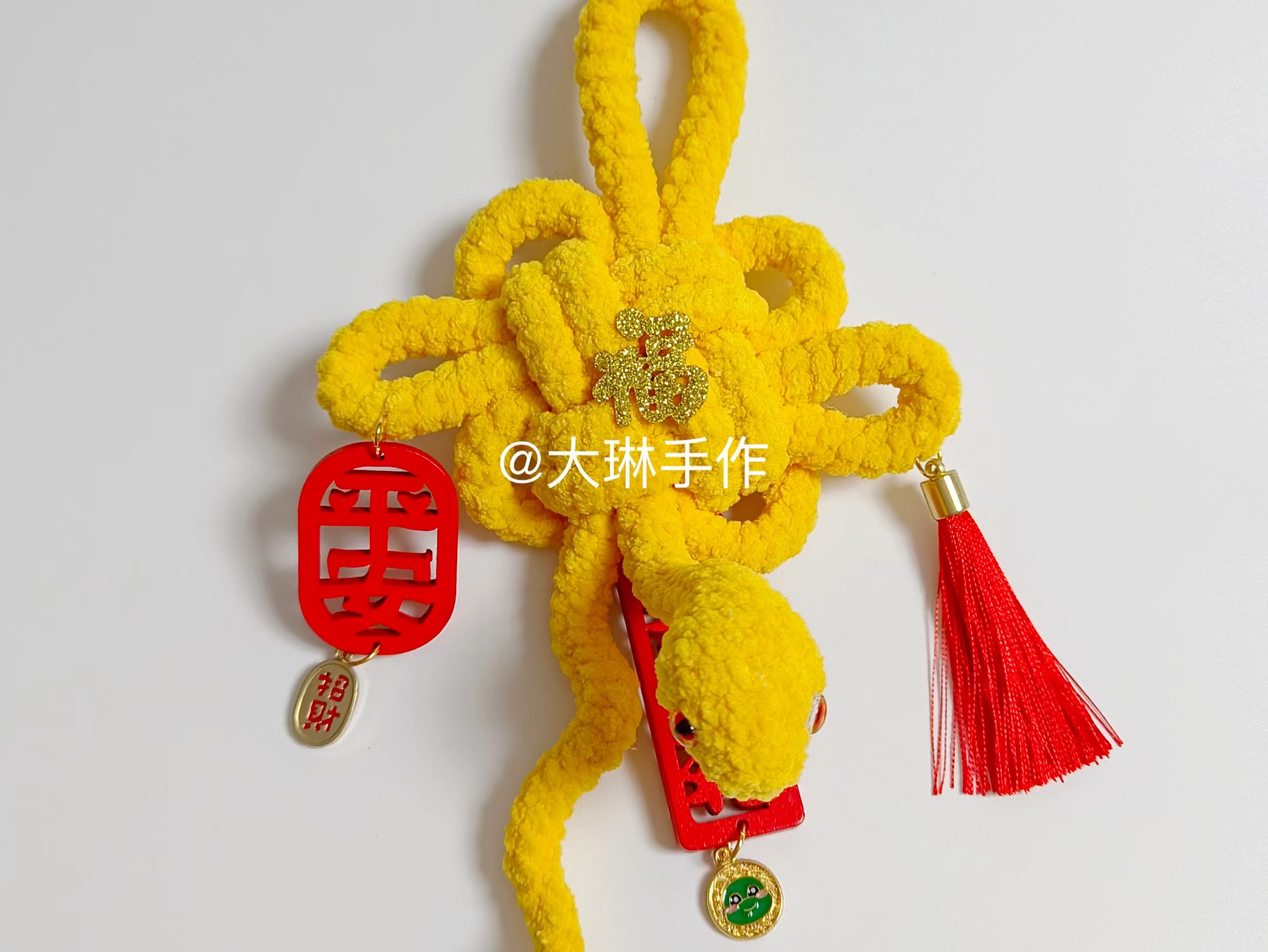 ...附图解+编结方法好看的中国结[赞R]蛇年大吉[派对R]蛇年国风小装饰...