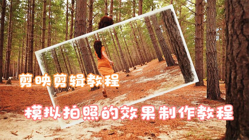 剪映制作模拟相机拍照定格效果教程