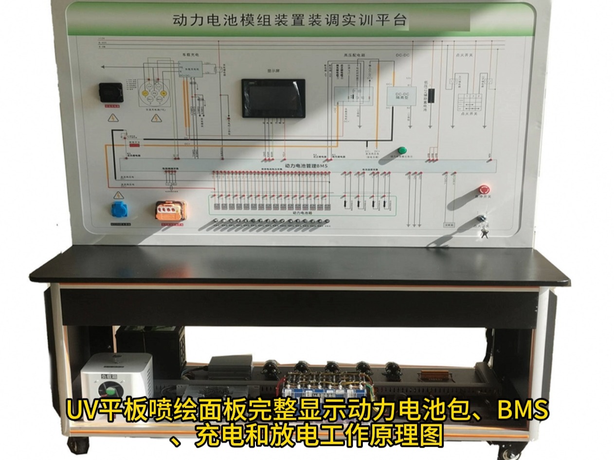 新能源汽车动力电池模组装置装调实训平台,新能源汽车实训室
