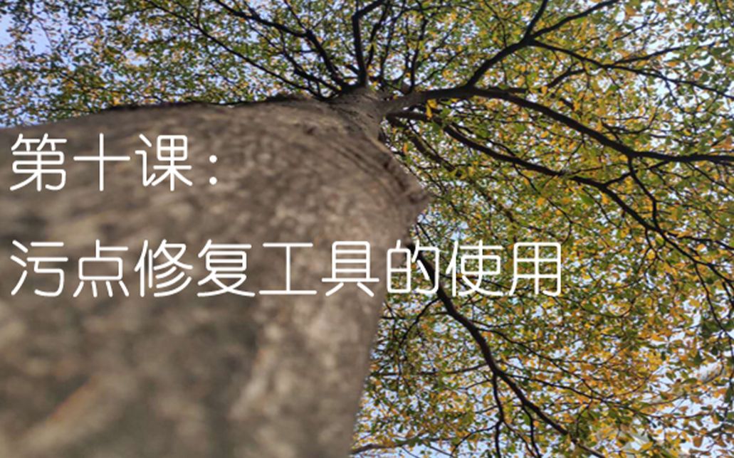 photoshop(PS)第十课,污点修复工具的使用