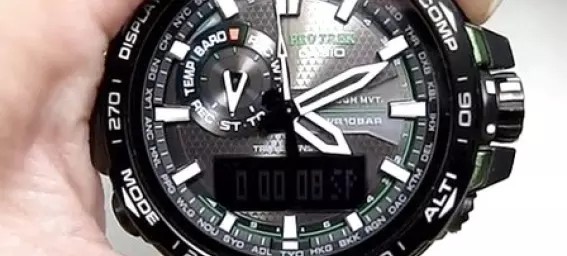CASIO手表PRW-6000(5365)设置测量秒表之测量两名选手的完成时间