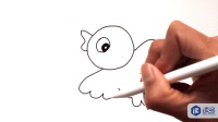 早教简笔画: 飞翔的小鸟, 简单好看易学, 同学们来跟我一起画吧