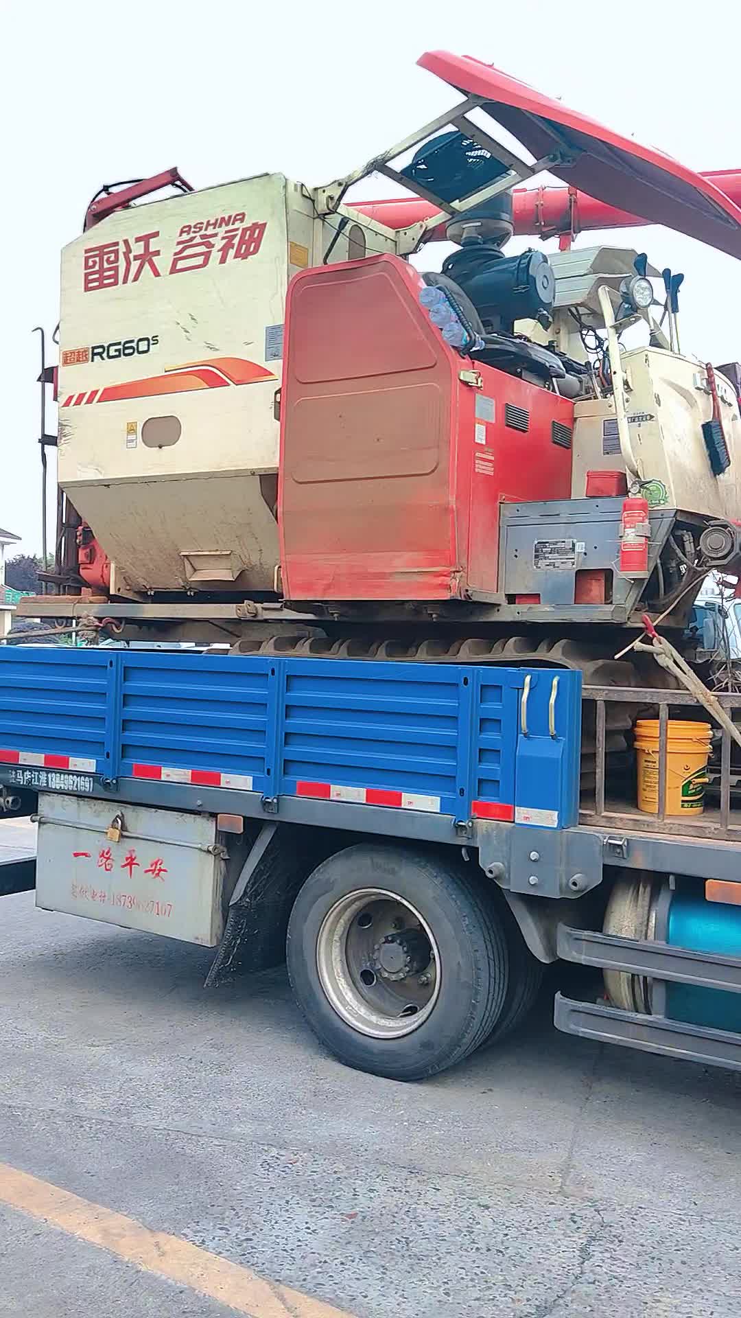 油菜可以直接收割了,不用人工砍倒了,省时、省力、更省心!#跨区收割...