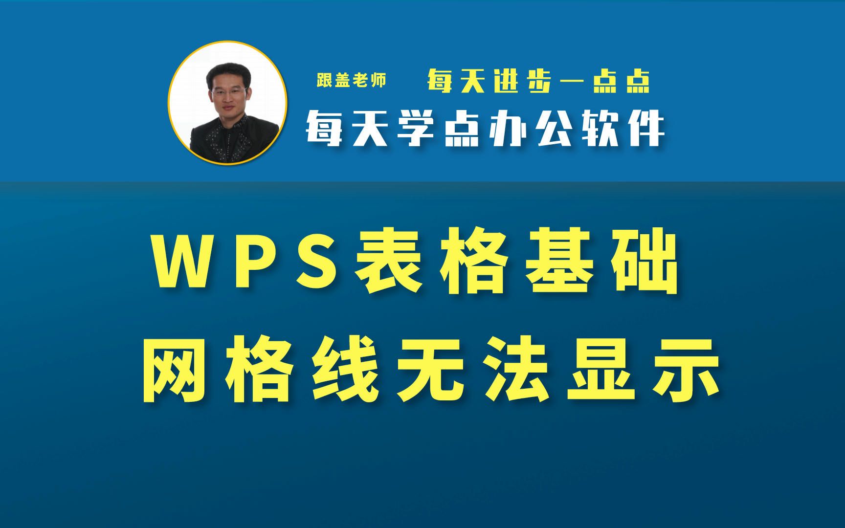为什么WPS表格网格线无法显示了其他表格都正常